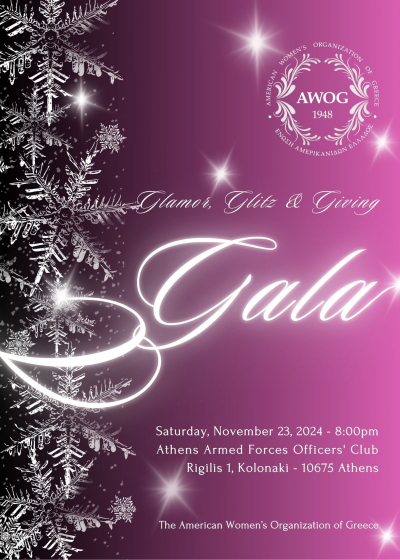 Glamor, Glitz & Giving Gala - AWOG Greece - XpatAthens.com